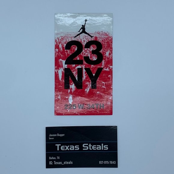 Jordan | Accessories | 23 Red Jordan New York Sticker | Poshmark